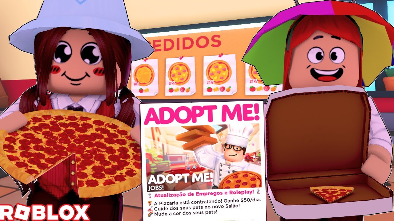 TRABALHAMOS EM UMA PIZZARIA NO ADOPT ME!! - YouTube