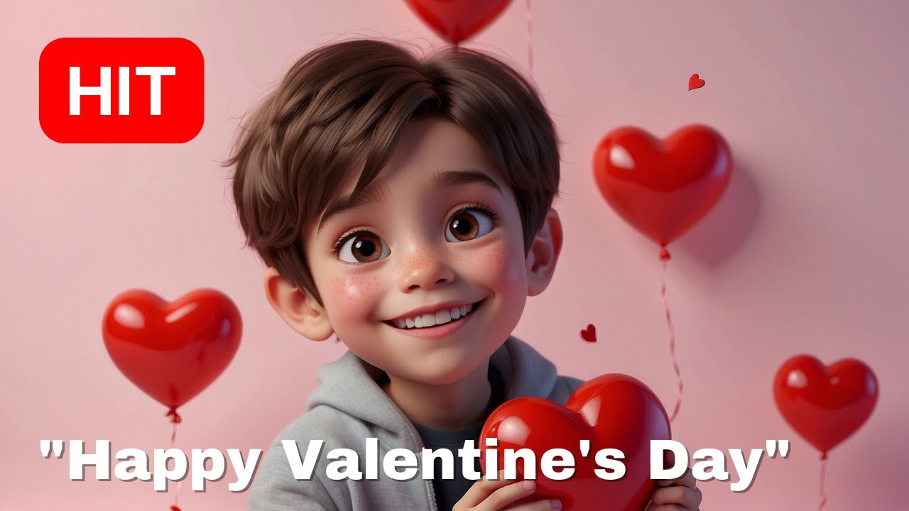 Valentine's Day Song "Happy Valentine's Day" - Kids Song - Children ...
