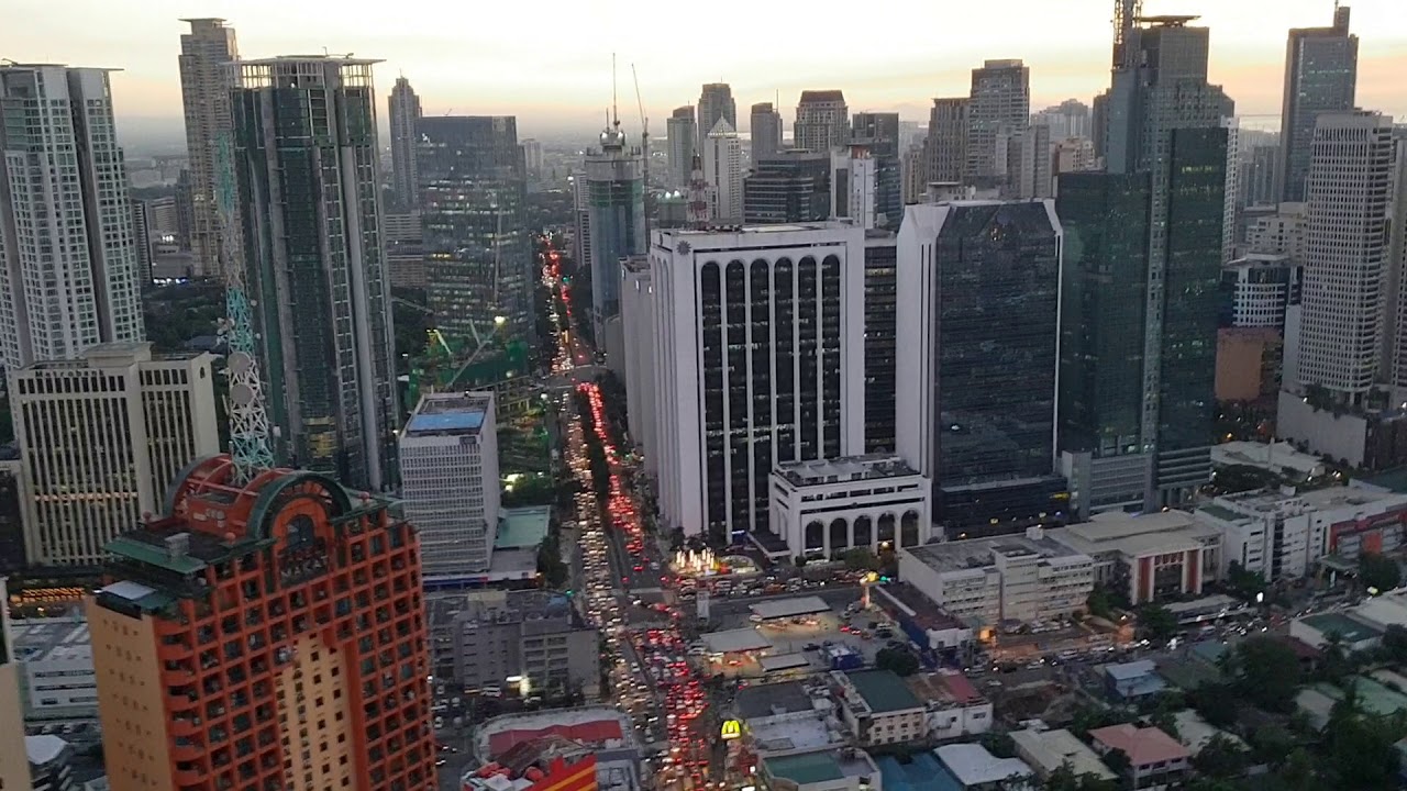 Makati CBD birds eye view - YouTube