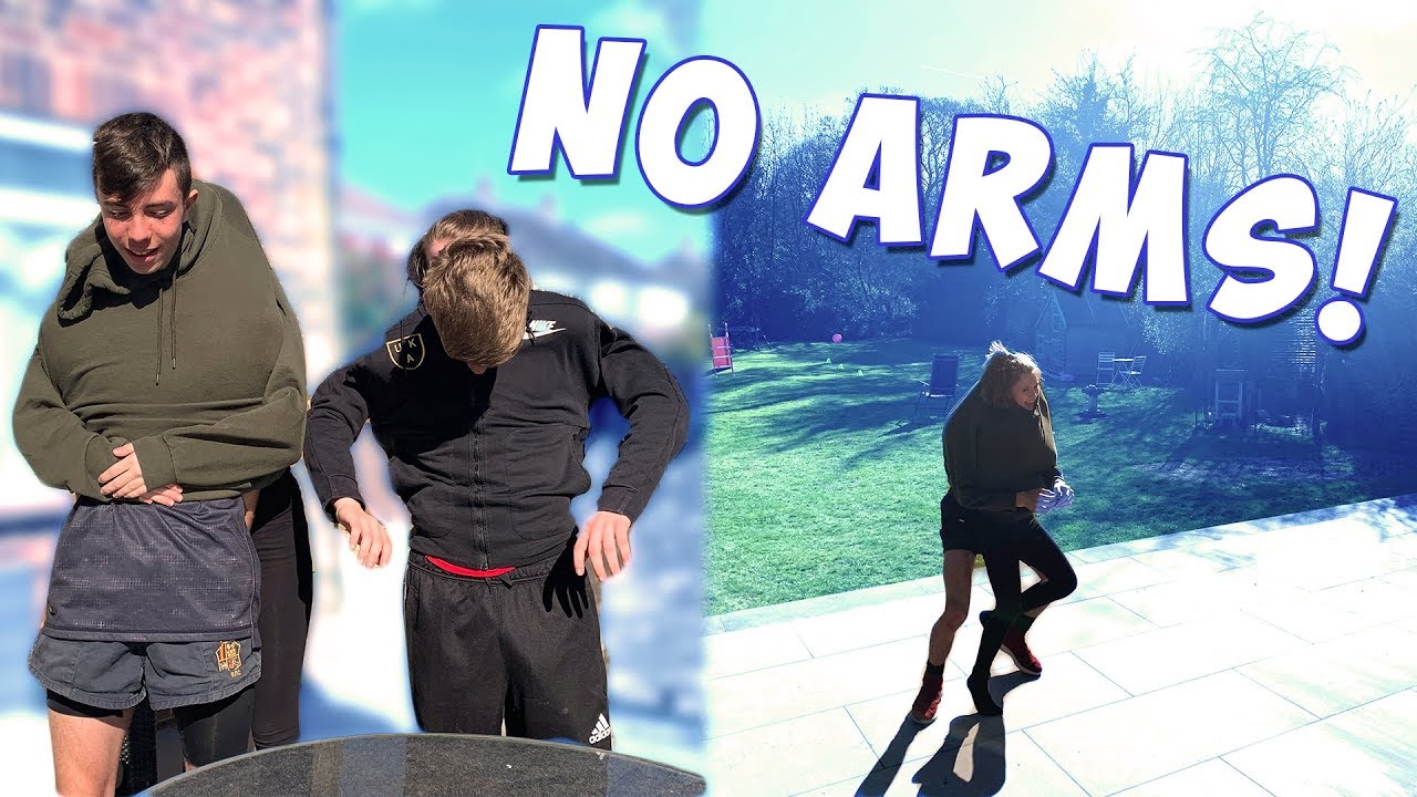 NO ARMS CHALLENGE!!! - YouTube