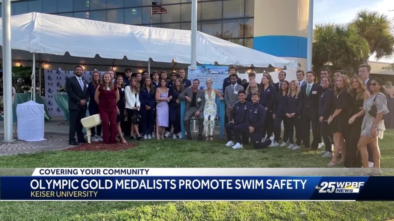 Olympic gold medalists promote swim safety at fundraiser for Keiser ...
