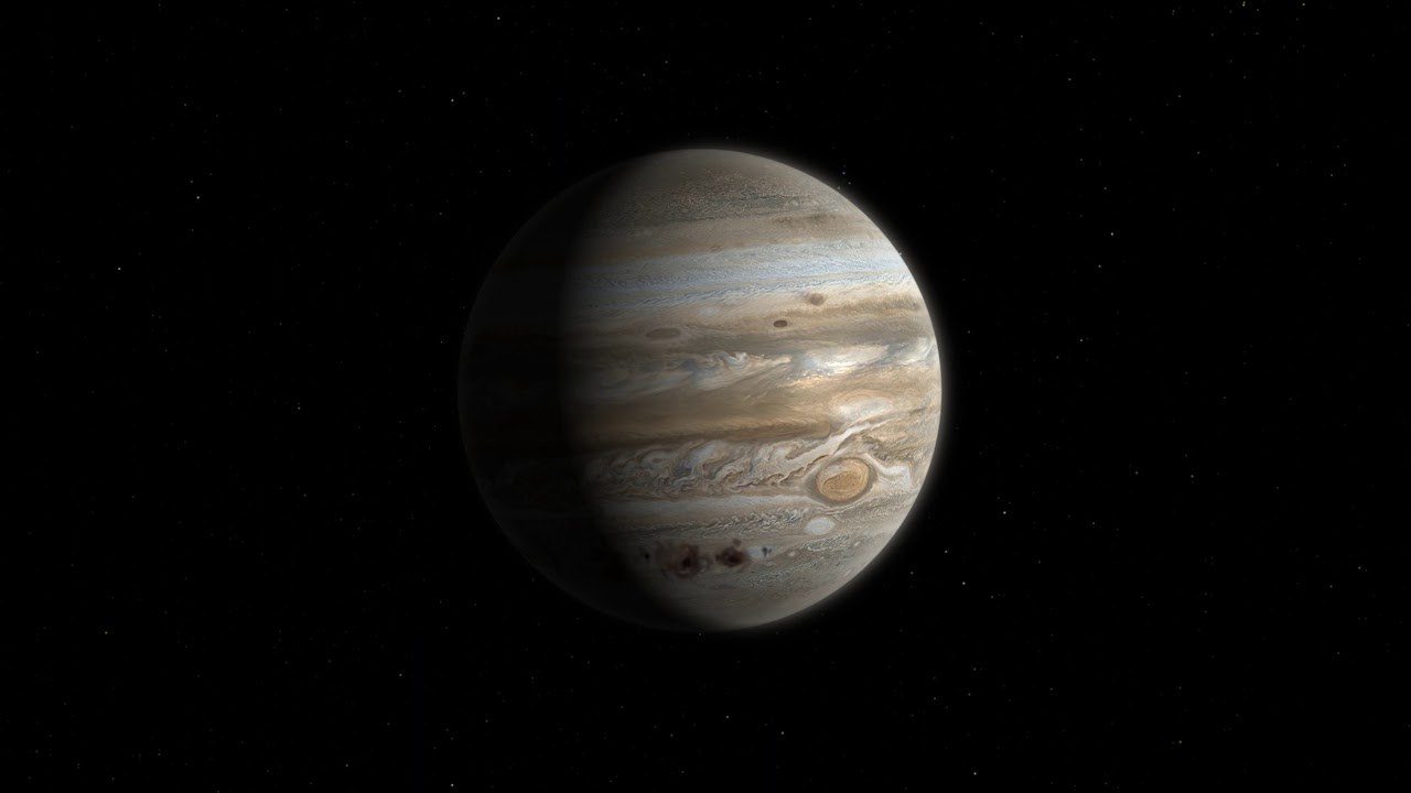 Animated View of Jupiter Showing Comet Shoemaker–Levy 9 Impact Sites ...