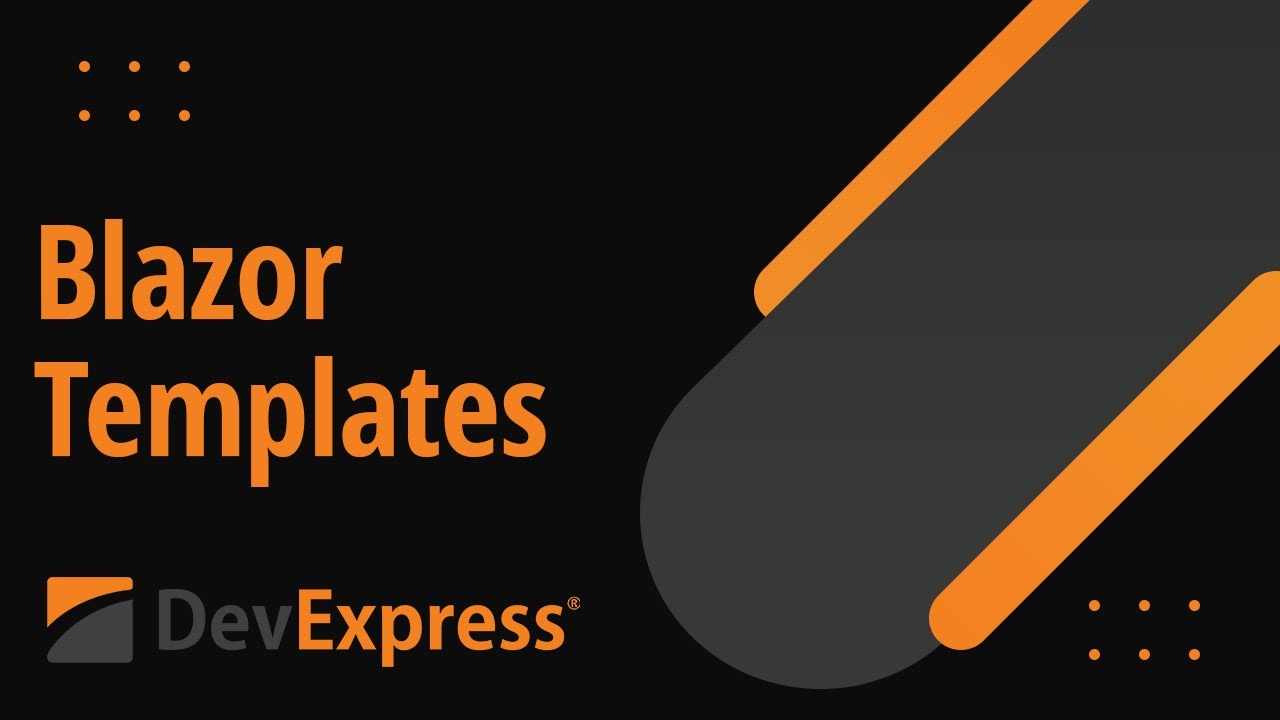 Blazor Templates Update - YouTube