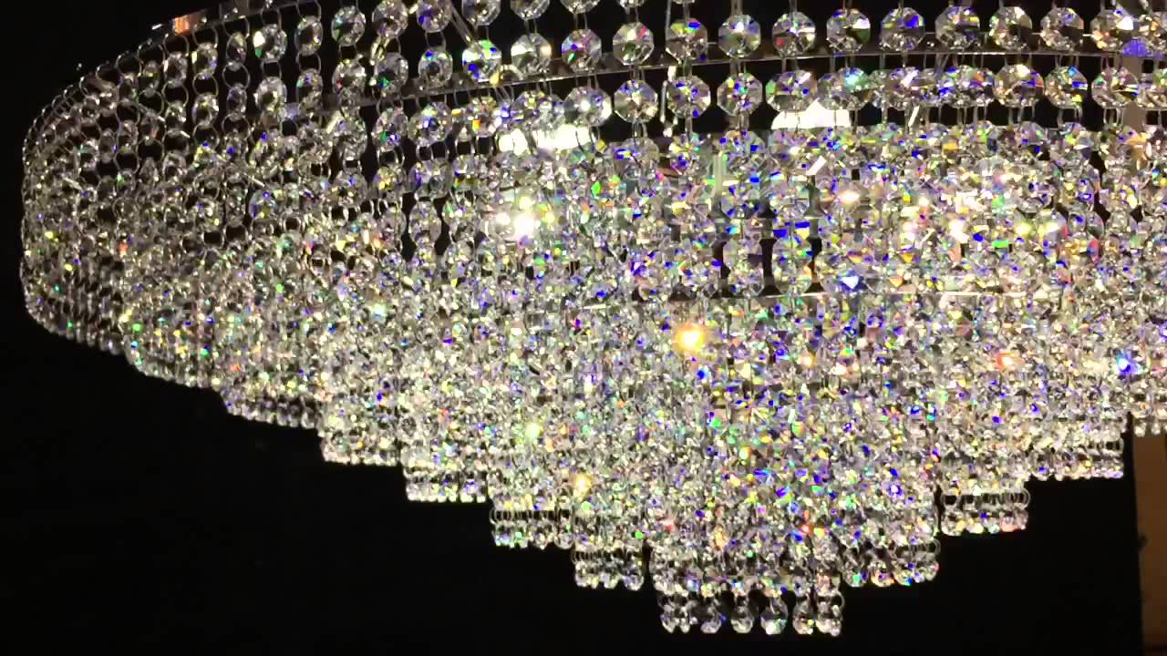 Itpl80 Chrome Crystal Chandelier By First Class Lighting - YouTube