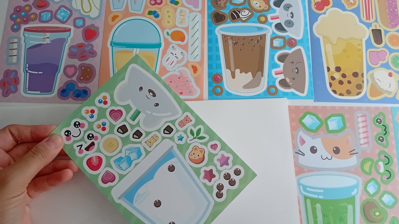 Kendin Yap Sevimli İçecekler Yepyeni Stickerlar Yeni Stickers ...