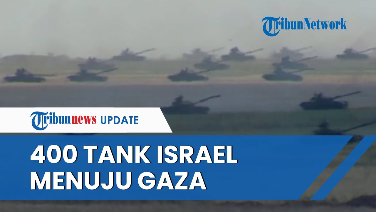 Serangan Darat di Depan Mata! 400 Tank Israel Tertangkap Satelit, Diam ...