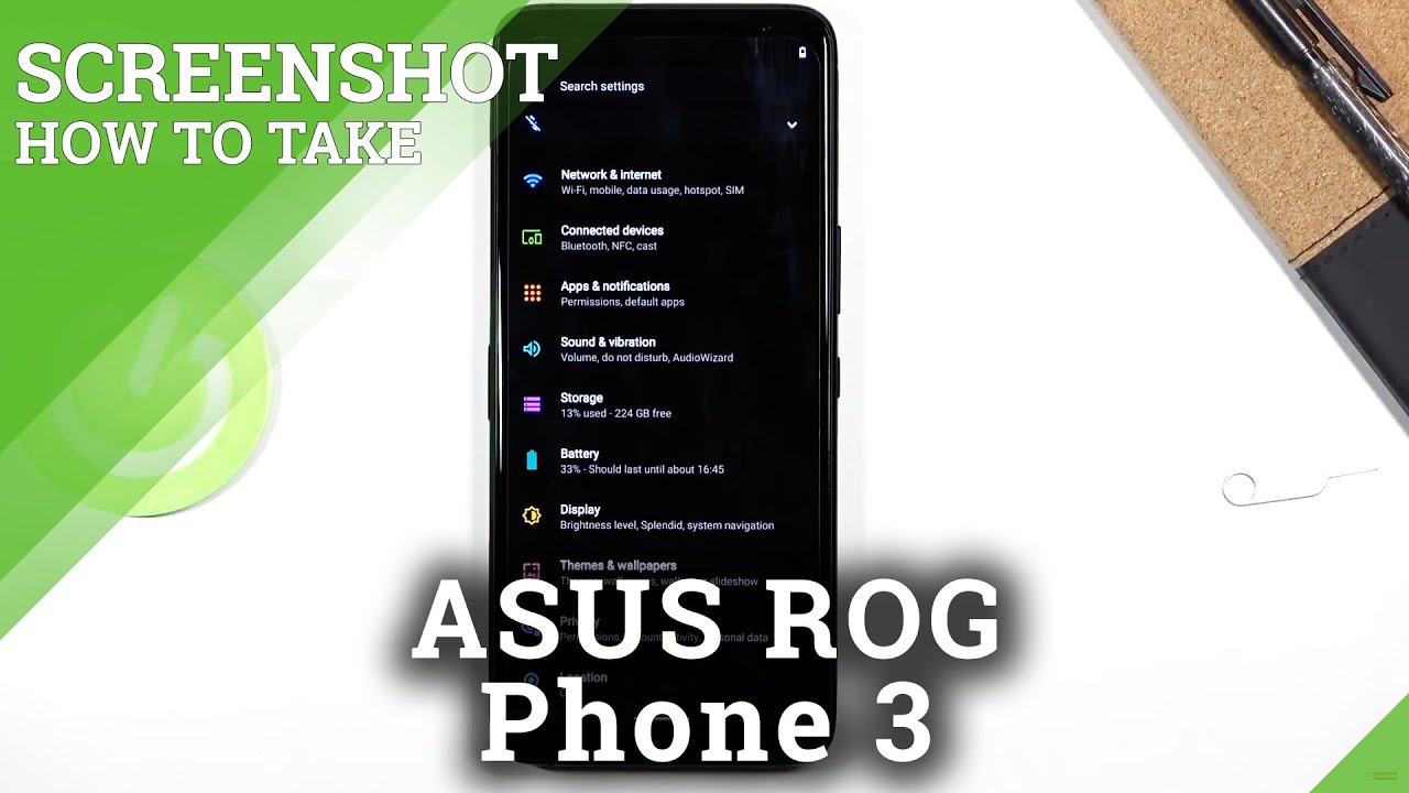 How to Take Screenshot in ASUS ROG Phone 3 – Capture Screen - YouTube