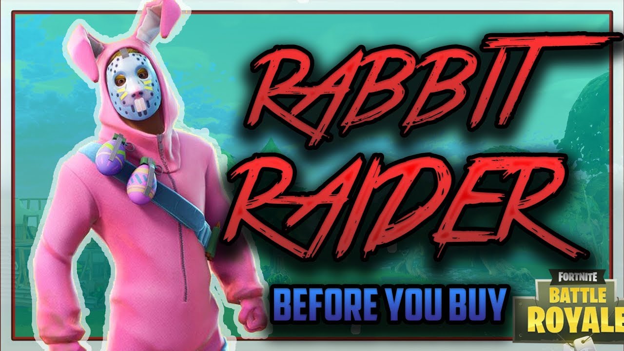 RABBIT RAIDER SKIN GAMPEPLAY in Fortnite Battle Royale - YouTube