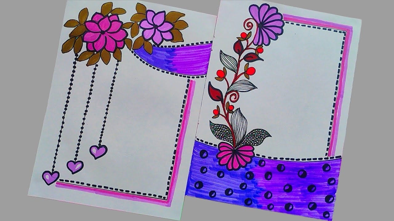 Simple Border Design for Notebook/How To Design Assignment Front Page ...