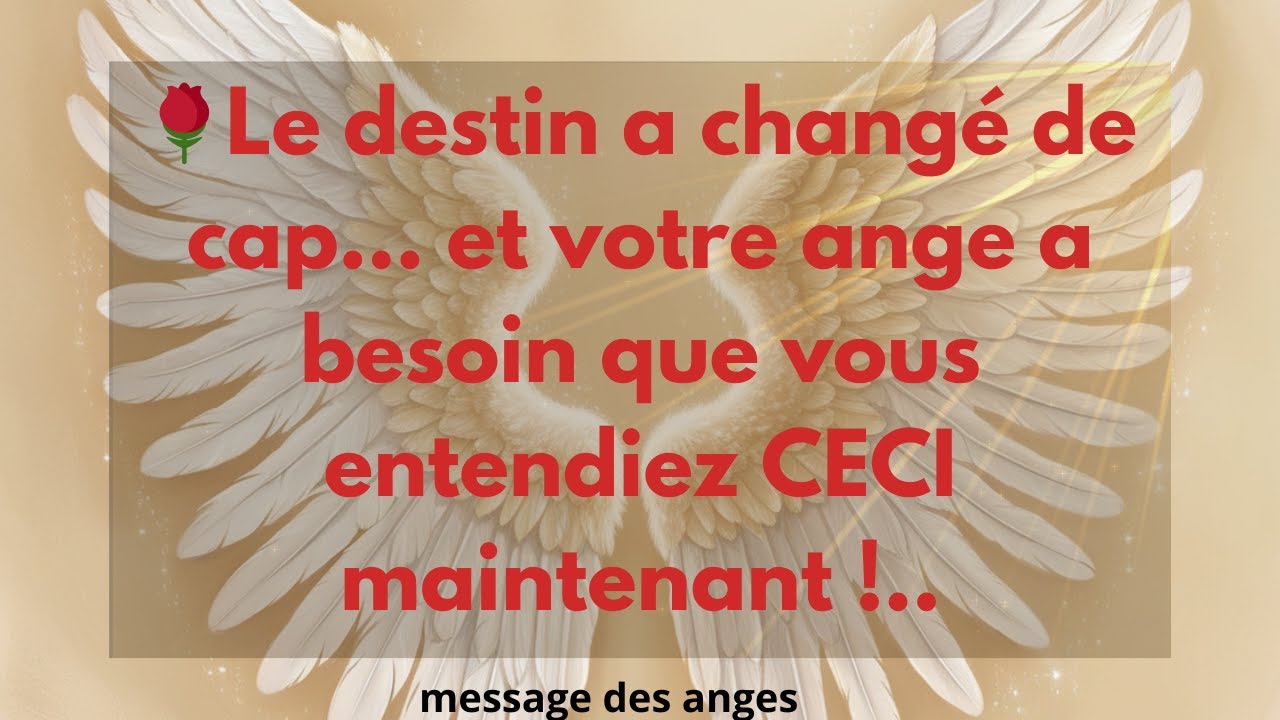 🌹Le destin a changé de cap… et votre ange a besoin que vous entendiez ...