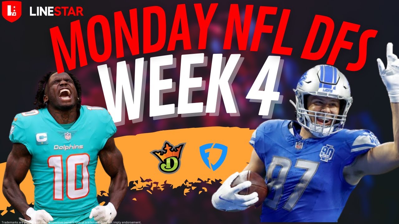 NFL Week 4 MNF | 2 Game Slate | DFS Picks for DraftKings, FanDuel, and ...