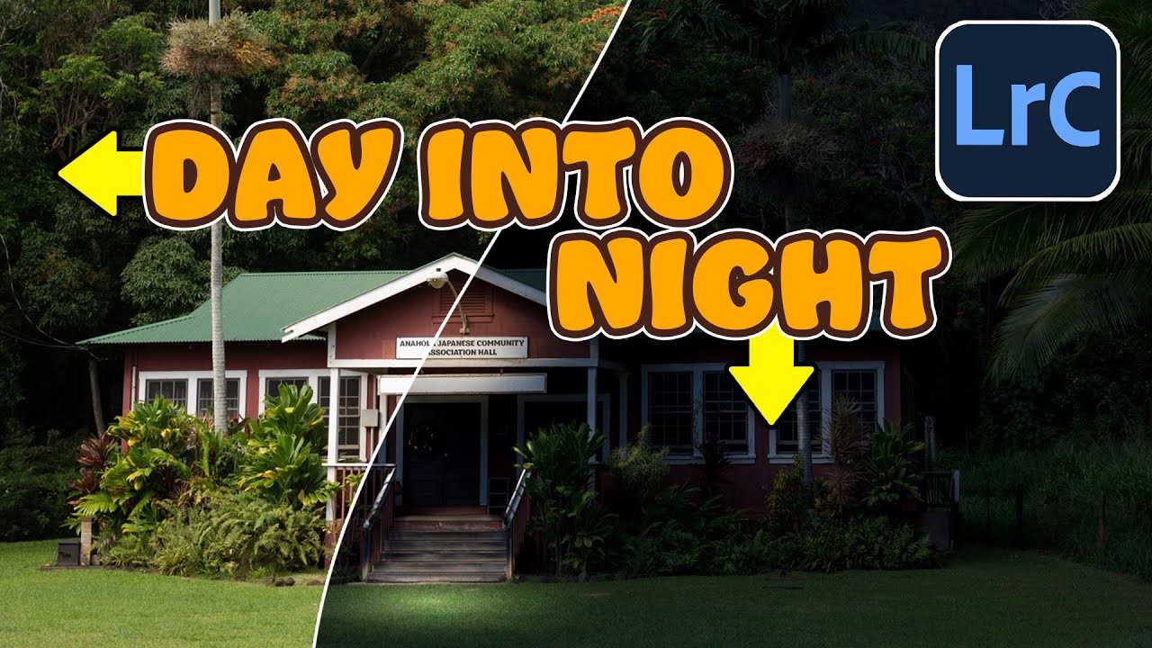 How to turn DAY into NIGHT in Lightroom - YouTube