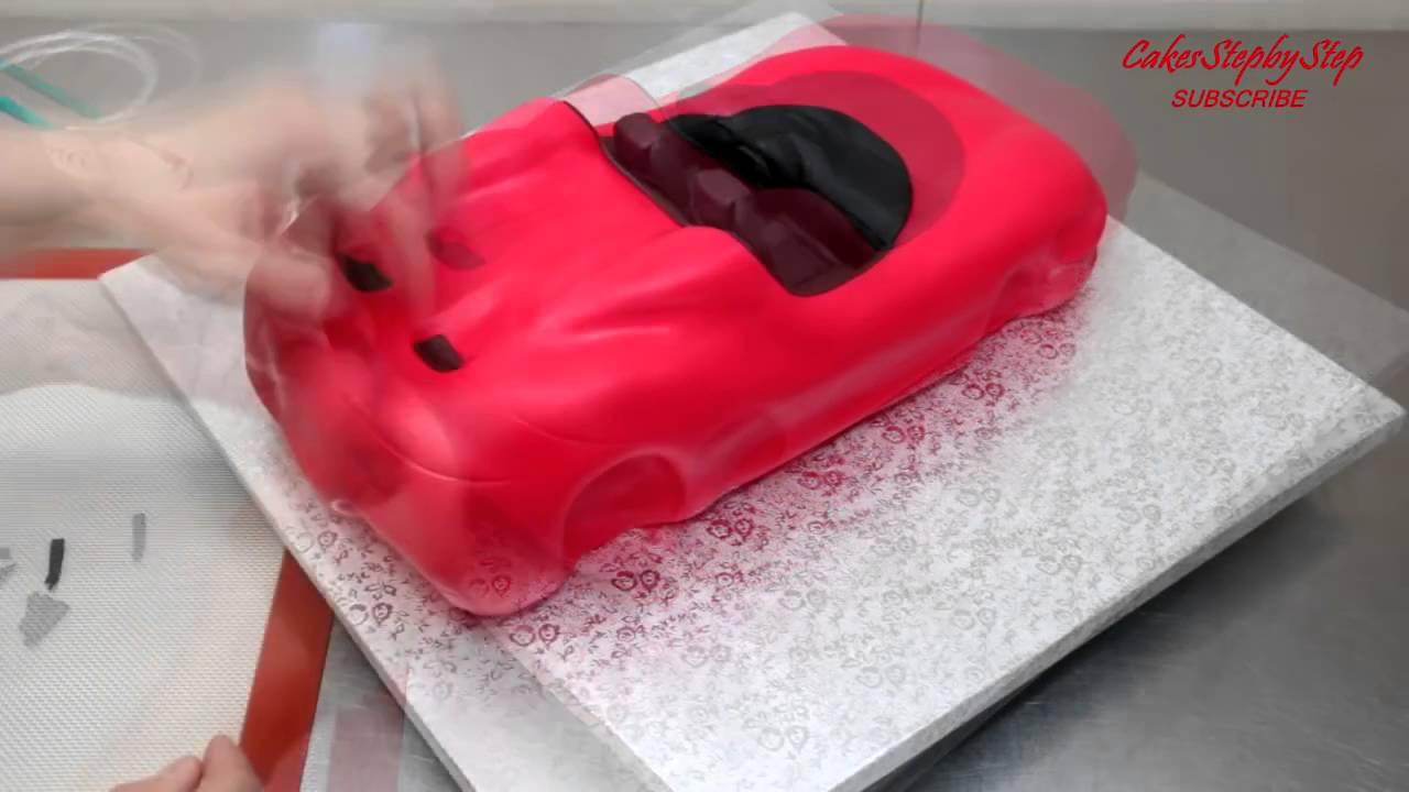 How To Make A Ferrari Car Cake - CakesStepbyStep. - YouTube
