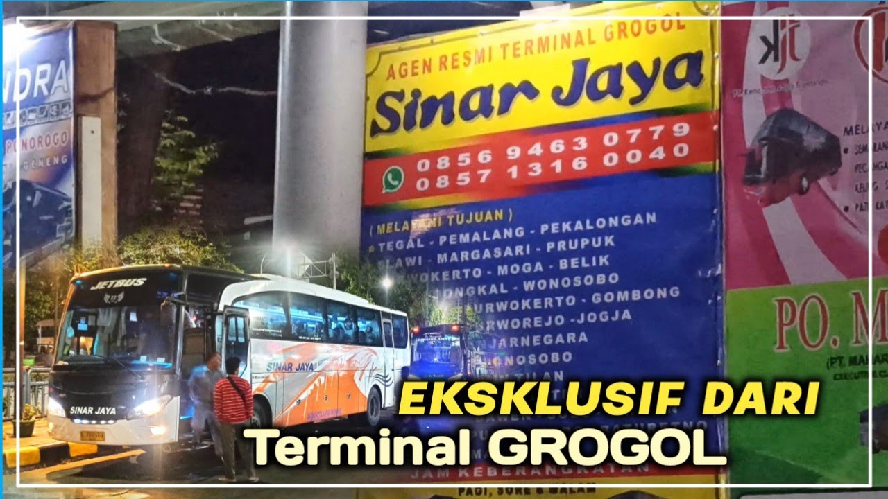 🔴SIARAN EKSKLUSIF || TERMINAL BUS GROGOL TERBARU || SINAR JAYA WONOSOBO ...