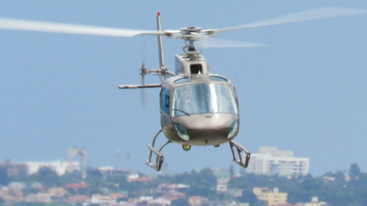 Helicopters Take Off, Bell 407 and Airbus Helicopters H125 (AS350 ...