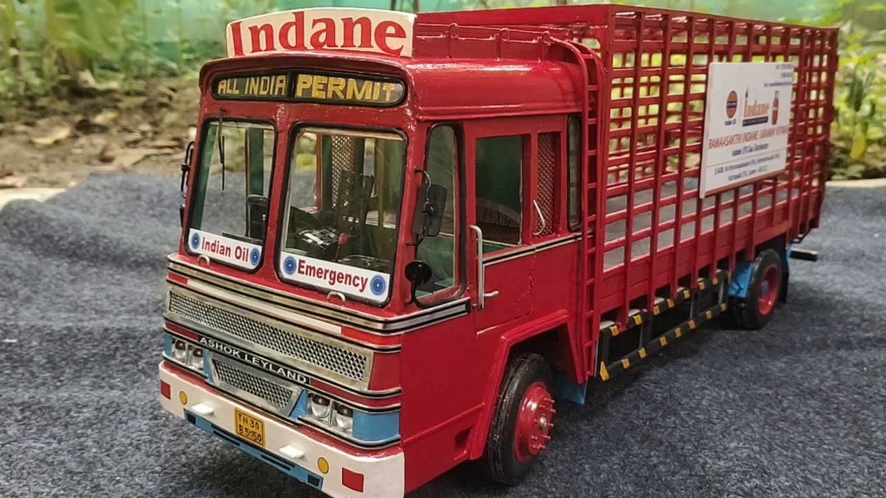 How to make Miniature gas cylinder lorry//Indane gas lorry// full ...