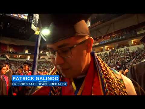 Fresno State Graduate Patrick Galindo earns President's Medal - ABC30 - YouTube