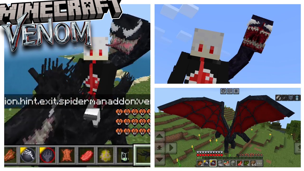 Venom Mod/addon For Minecraft pe|1.21.30+ - YouTube