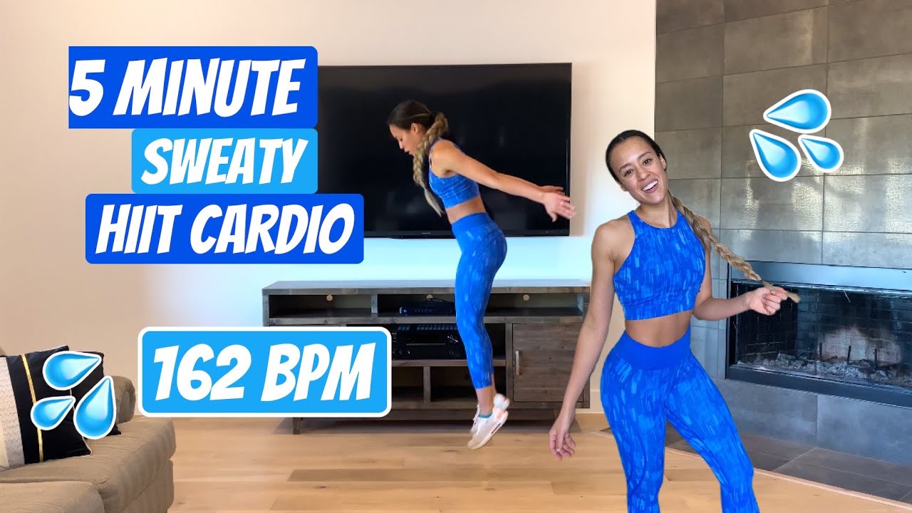 5 MIN CARDIO WORKOUT AT HOME - NO EQUIPMENT - YouTube