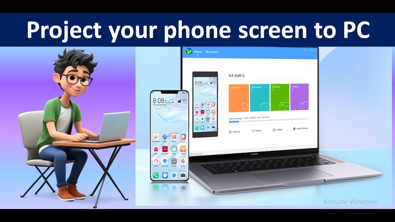 How to project Android phone on PC | Mirrorr your phone on computer ...