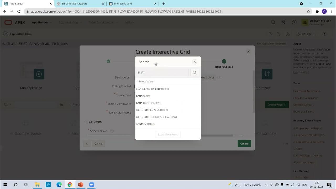 Oracle Apex Report Interactive Grid Live Demo Youtube