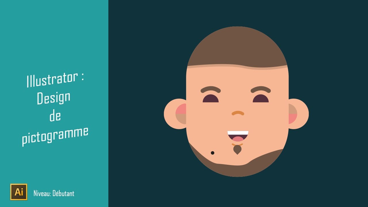 Création d'un autoportrait vectoriel sur Illustrator CC - YouTube