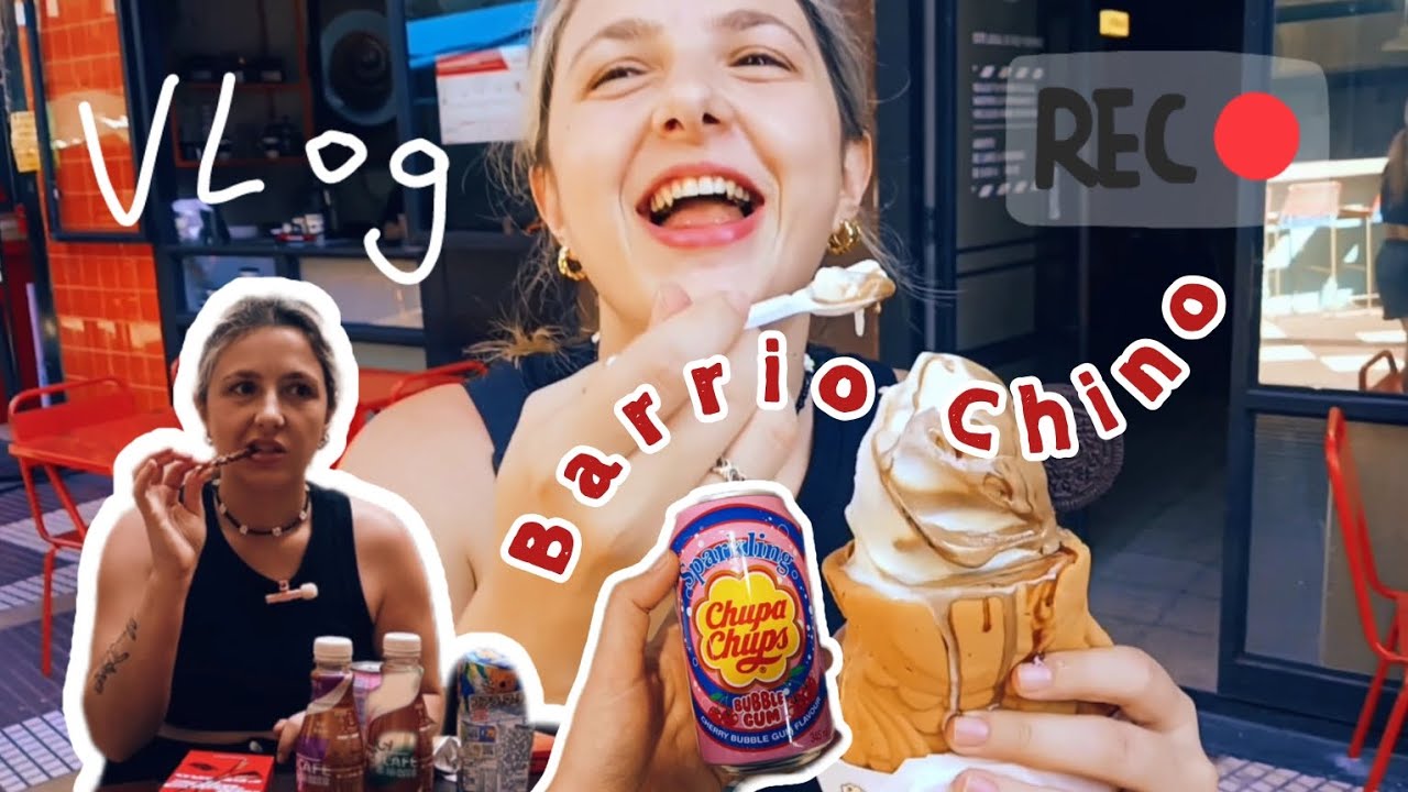 barrio chino + probando comidas | vlog - YouTube