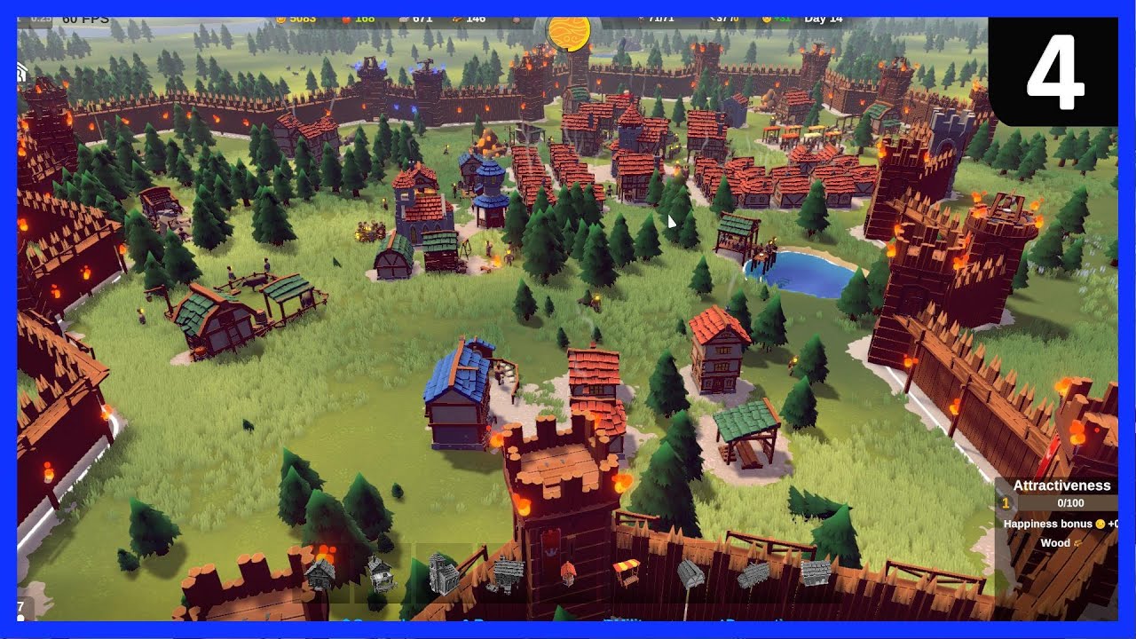 BECASTLED Gameplay Ep 4 MARKET STRATEGY! New RTS City Building Game ...
