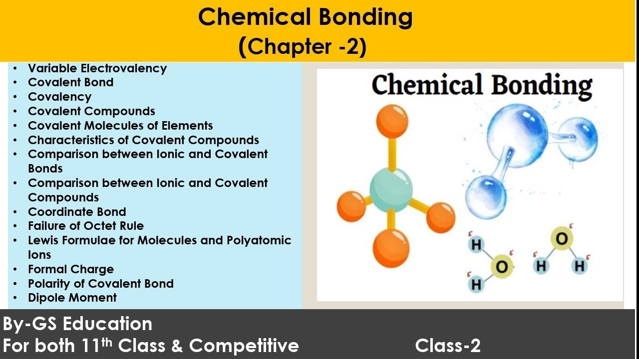 Chemical Bonding | Inorganic Chemistry | Class -2 - YouTube