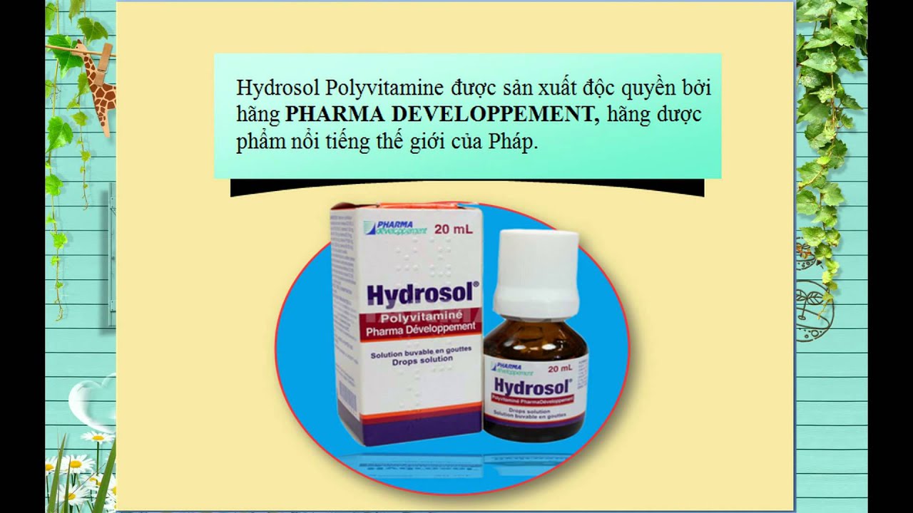 Hydrosol Polyvitamine là gì? - YouTube