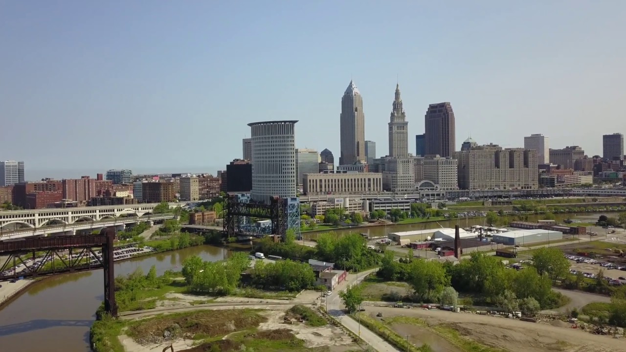 Under the Columbus Road Bridge & Over the Scranton Peninsula - YouTube