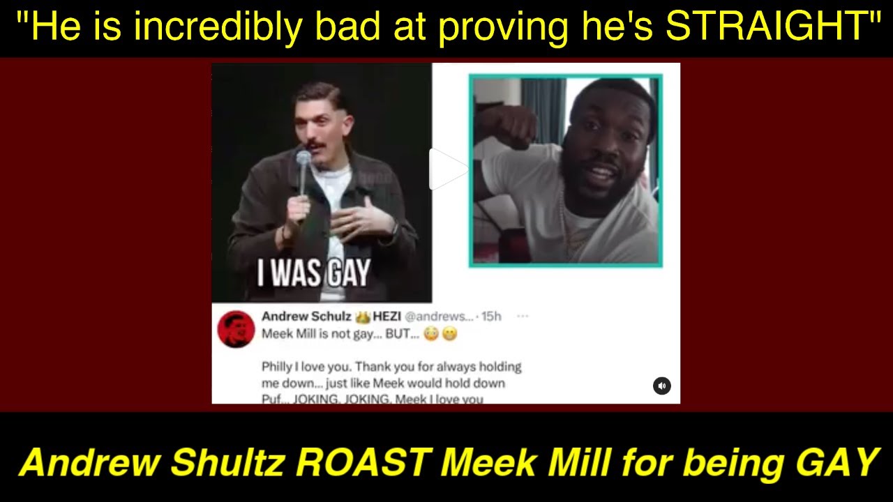 Andrew Shultz ROASTS Meek Mill at Comedy Show #andrewshultz #meekmill ...