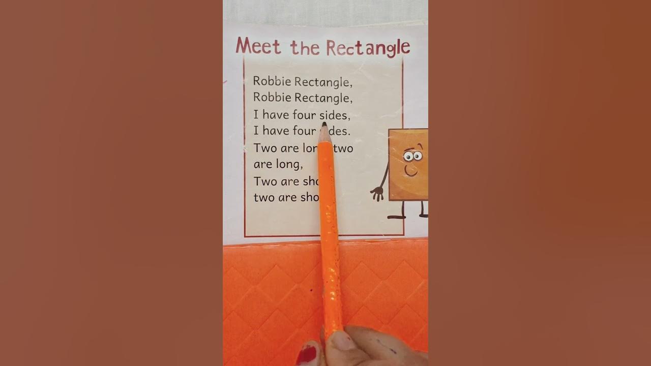 Meet the Rectangle Poem | lkg Kids Rhyme oddle book - YouTube