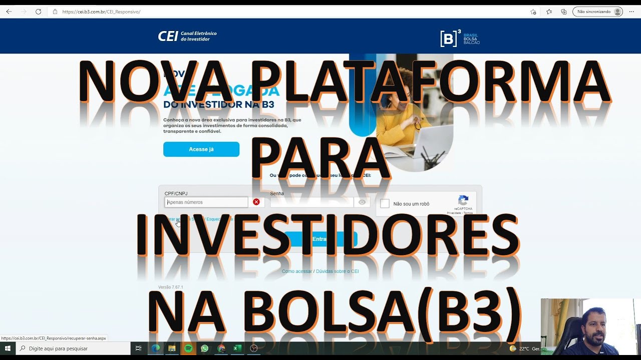 PLATAFORMA B3 - Área exclusiva para investidores na B3, a bolsa do ...