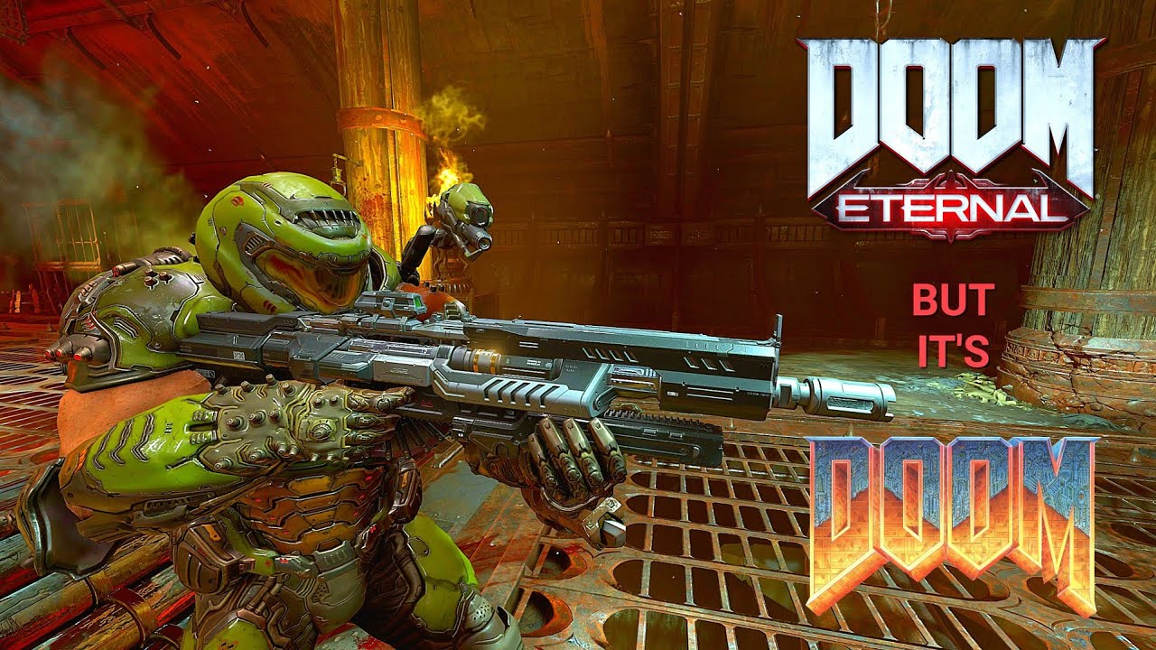 DOOM ETERNAL but it's DOOM 93 - YouTube