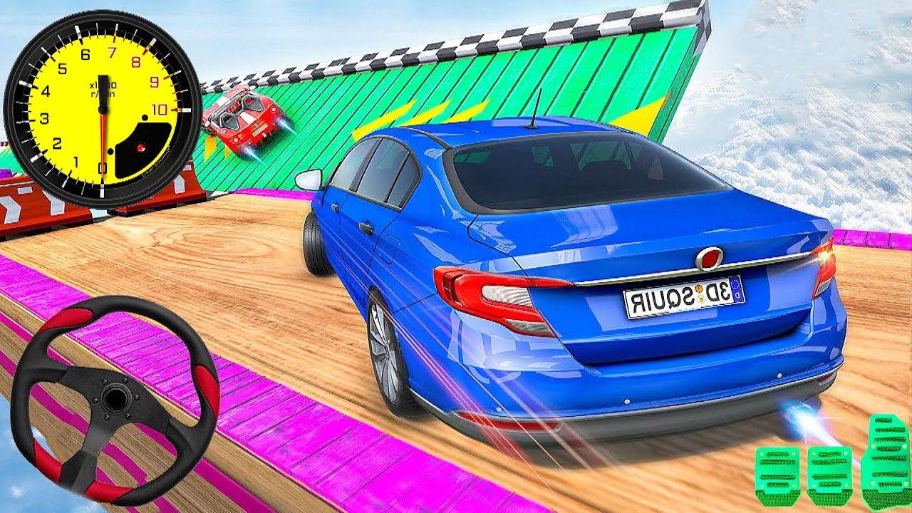 Crazy Car Sky Stunts 3D Car Games - Real Impossible Sport Car Stunt ...