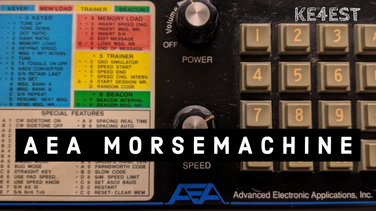 AEA Morse Machine -- Model MM-3 - YouTube