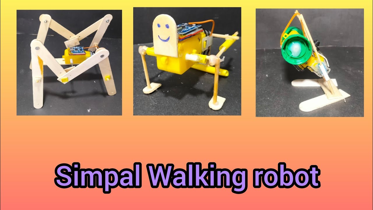 3 multiple video-Simple Walking Robot DC Gear Motor | Diy Experiment ...