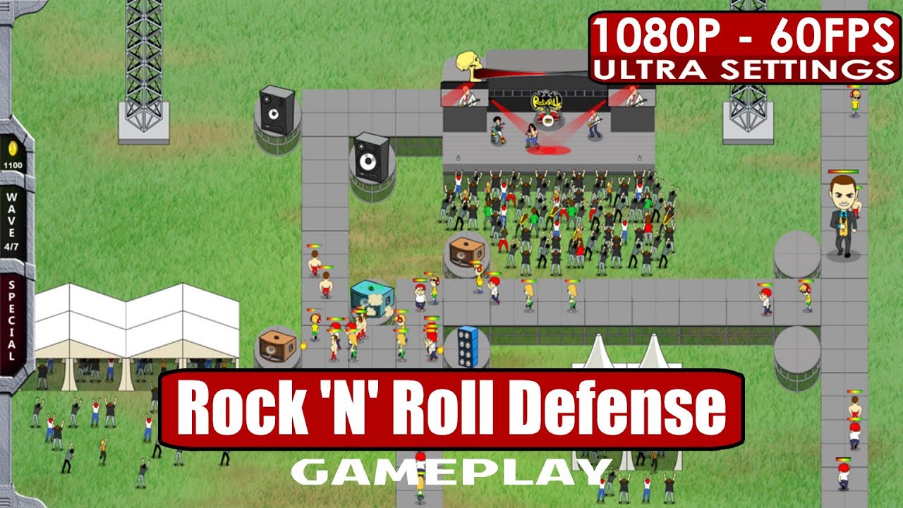 Rock 'N' Roll Defense gameplay PC HD [1080p/60fps] - YouTube