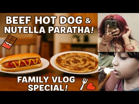 Ghar Ka Meetha Twist | Nutella Paratha Recipe | Family Vlog Special ...