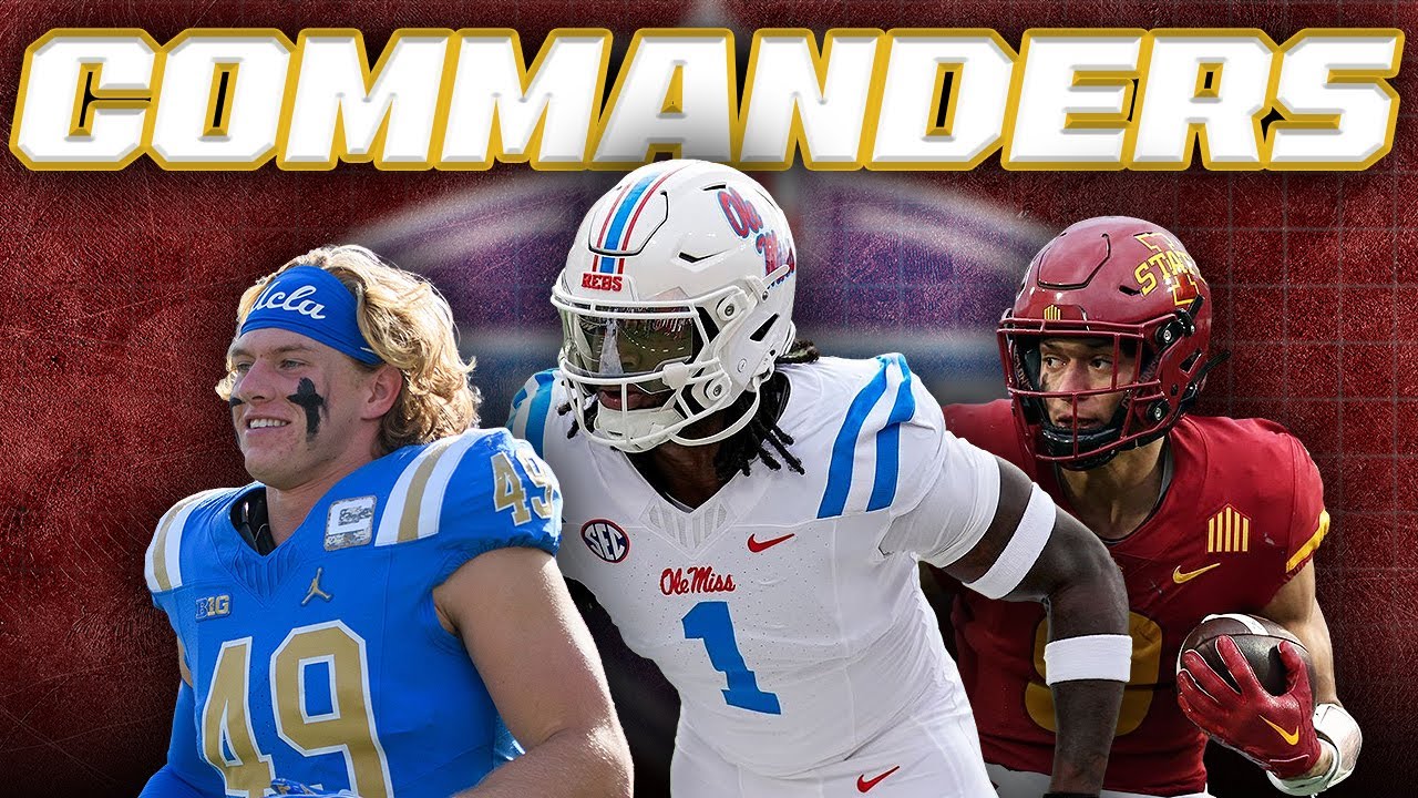 Commanders 7-Round Mock Draft - YouTube