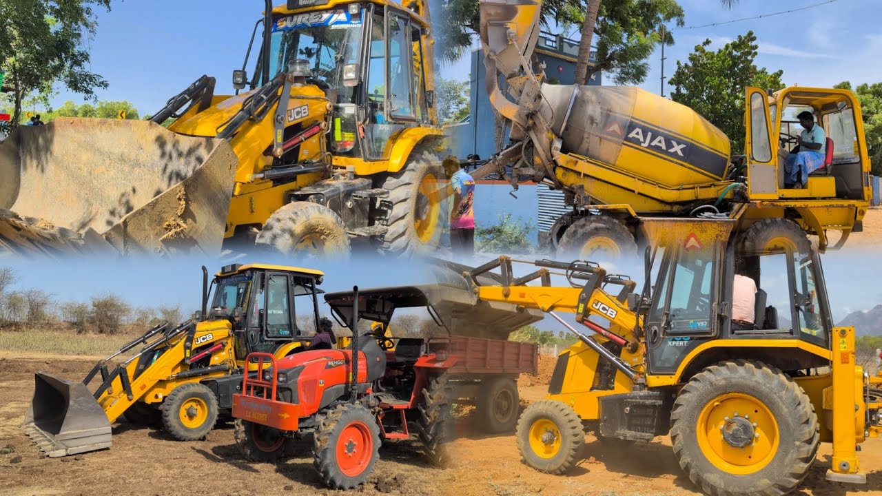 JCB 3DX AND AJAX AGRO WORKING FIELD - YouTube