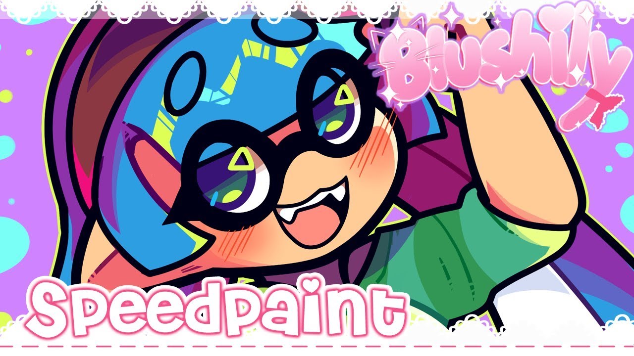 Speedpaint Splatoon Inkling OC (Commission - LilsBunMoon) ♪ (Paint Tool ...
