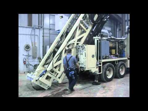 Ingersoll-Rand T4W with Sliding Angle Mast - YouTube
