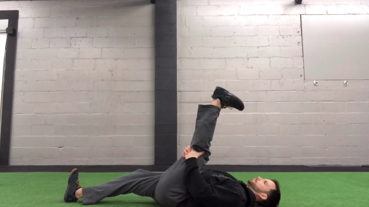 Lying Bicep Femoris Short Head Stretch - YouTube