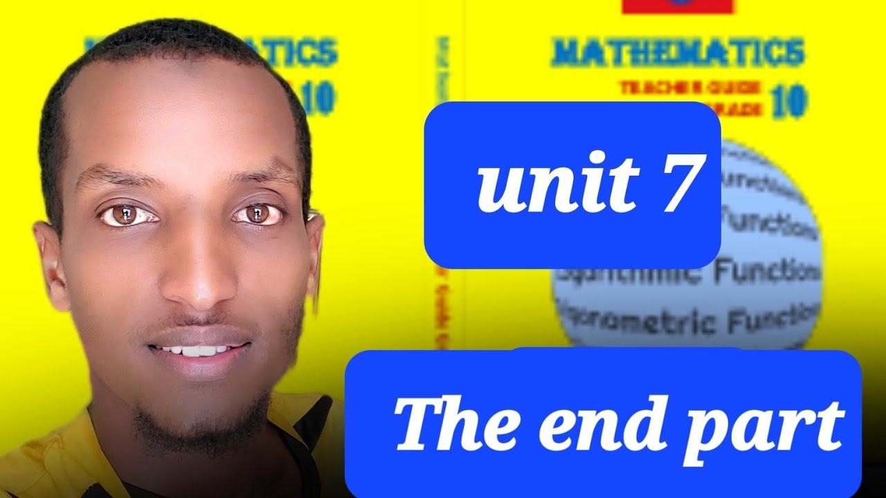 Mathematics Grade 10 unit 7 The end part - YouTube