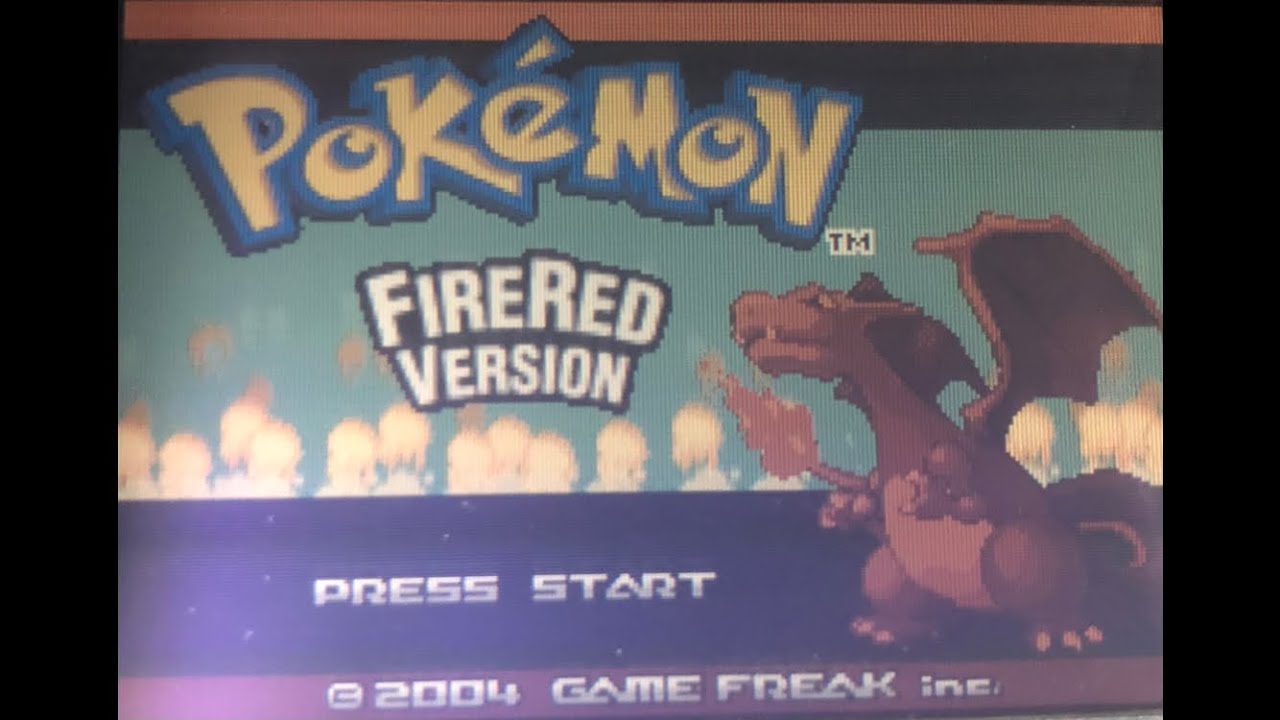 Pokémon FireRed Intro on the GameBoy Advance SP - YouTube