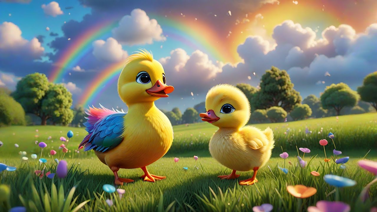 Ducky Dances in the Rain | Fun Animal Song for Kids | Nursery Rhymes ...
