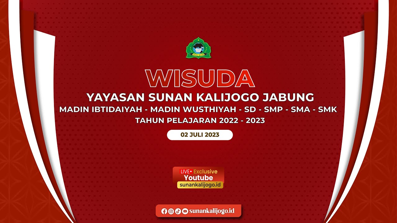 WISUDA YAYASAN SUNAN KALIJOGO JABUNG 2023 - YouTube