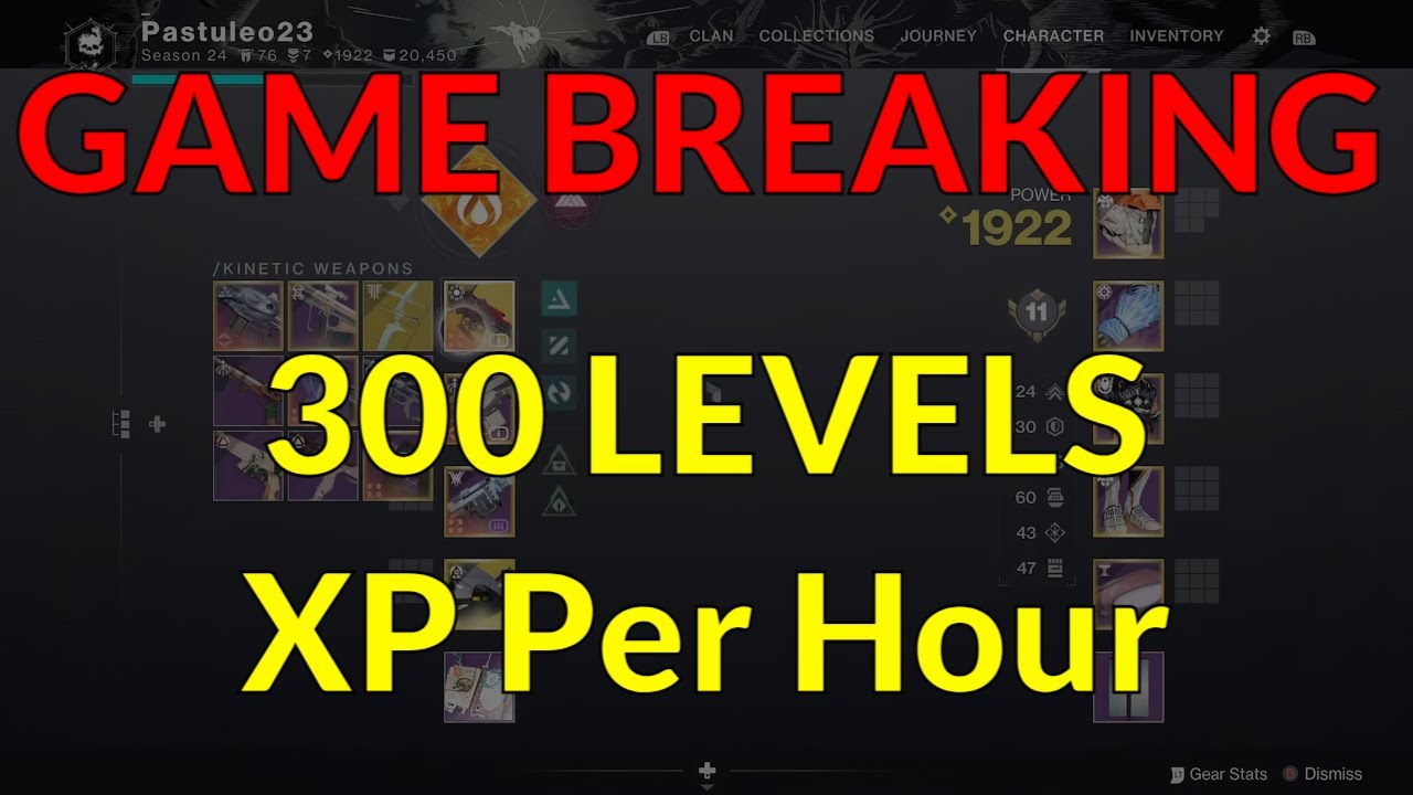 Game Breaking 300 LEVELS XP Per HOUR FOR CRAFTED WEAPONS With Optional ...
